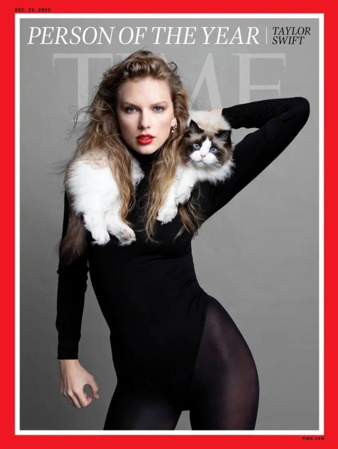 Taylor Swift đưa mèo cưng lên bìa tạp chí Time