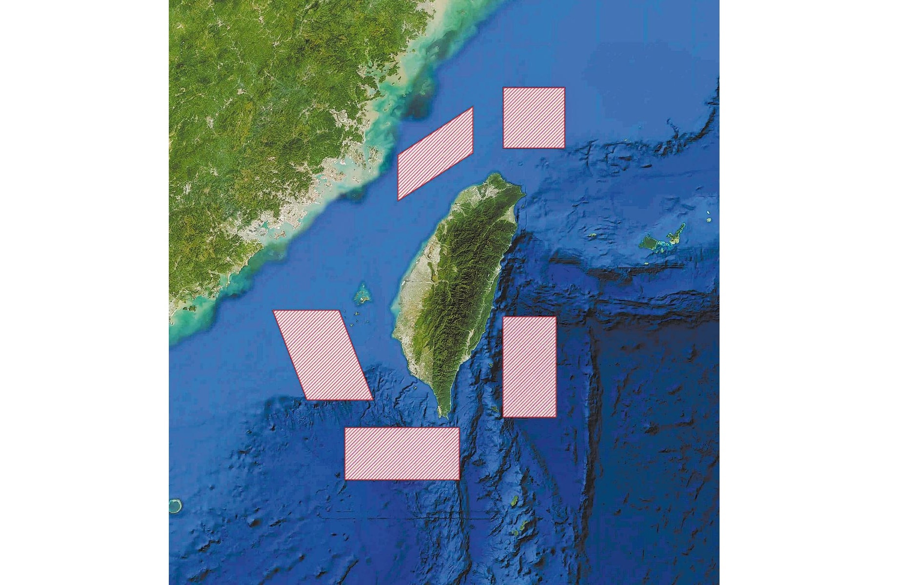 China conducts large-scale military exercises around Taiwan.